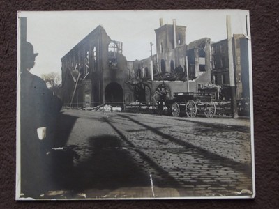 FACTORY BUILDING DESTROYED BY FIRE Vintage 1900's PHOTO | eBay