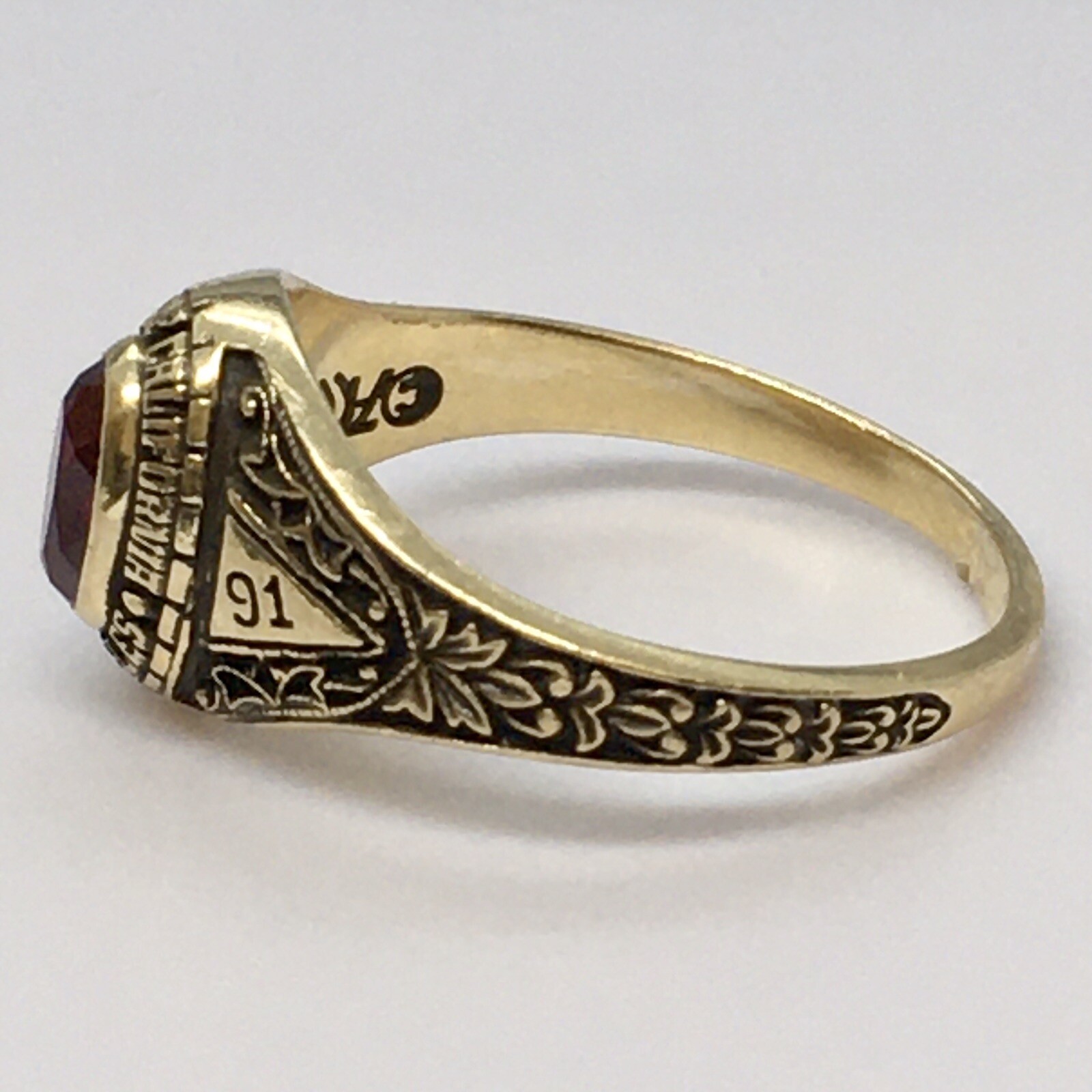 14K Gold University of California L A UCLA Class 1991 Ring 3.7 Gram ...