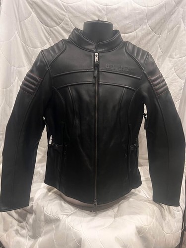 *NWT* Harley Davidson Women Heather Avenue Triple Vent Leather Riding ...