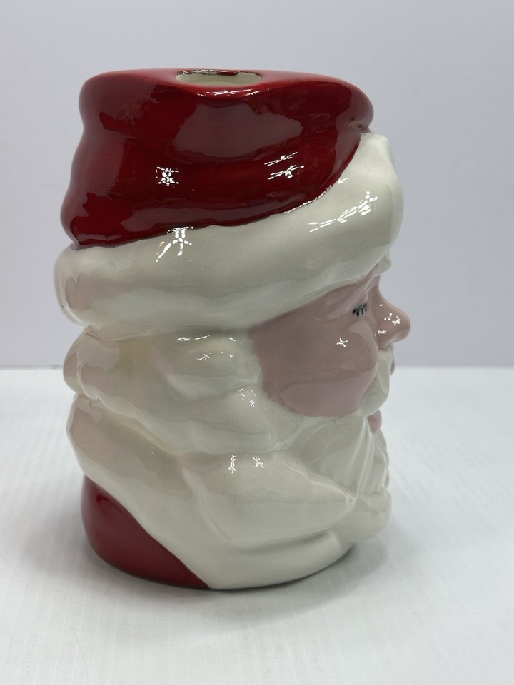 Vintage 1950s Winking Santa Claus Pitcher Hand Painted Christmas Decor ...