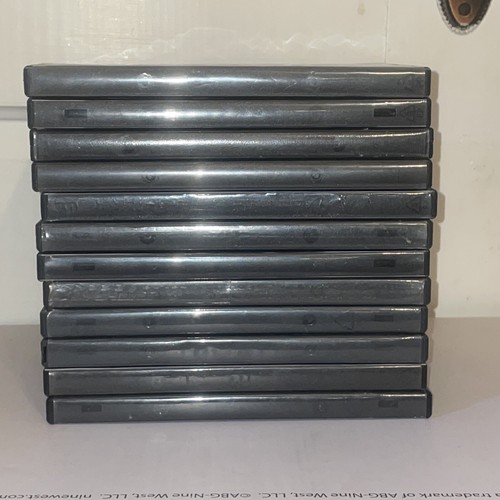 12 Empty Blank Customizable Plastic Black Locking DVD CD Cases | eBay