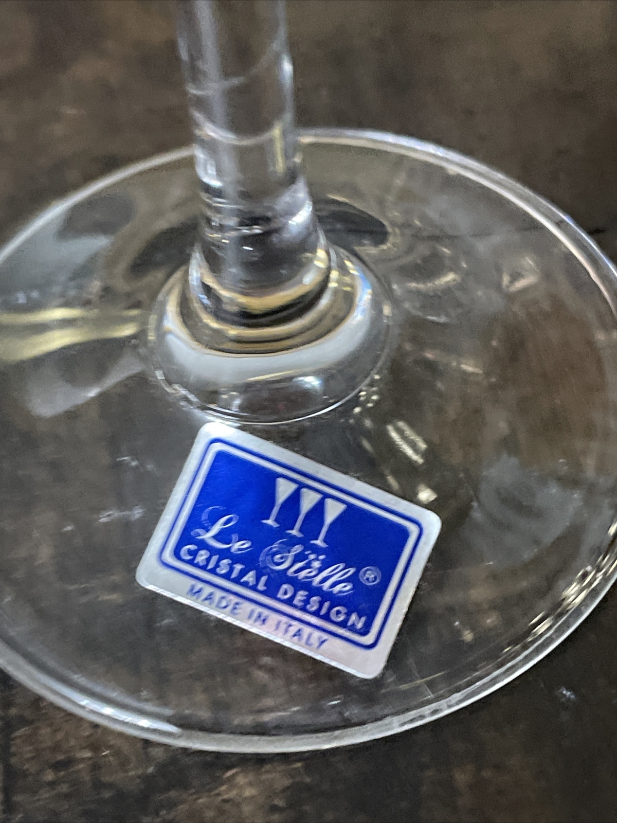 NEW LE STELLE GORGEOUS RUBY RED CHAMPAGNE FLUTE DIAMOND CUT GLASS ...