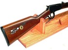 Oak Gun Rack Stand Antique Rifle Shotgun Presentation Table Top Display ...