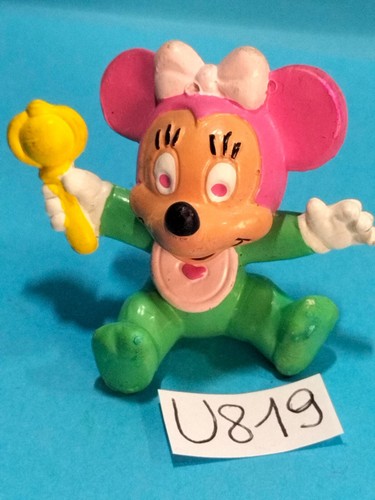 Figurine U819: Bébé Minnie mouse Disney 5cm Bully 1985 variante rare | eBay