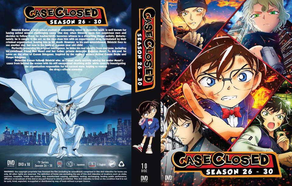 DVD Anime Detective Conan Case Closed Season 26-30 English Subtitle ...