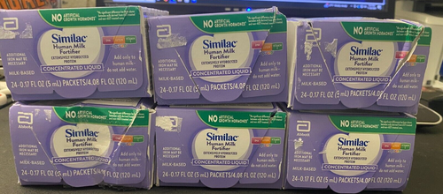 6 Similac Human Milk Fortifier Hydrolyzed Protein Concentrated 144 ...