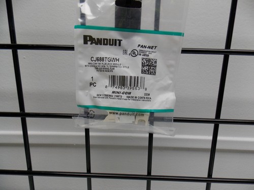 Panduit CJ688TGWH Mini-COM UTP Jack Module for sale online | eBay