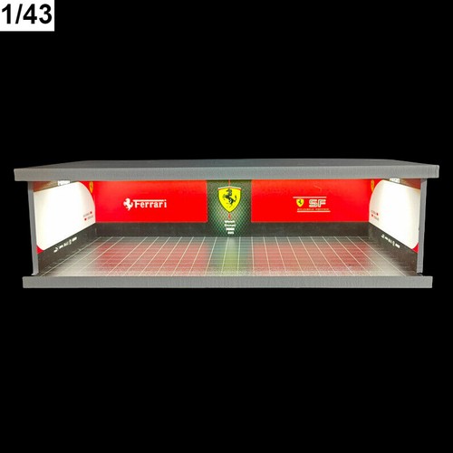 Diorama 1:43 Diecast Car Garage Model LED Car Parking Lot for Hot ...