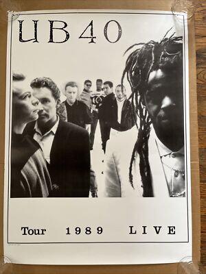 vintage poster UB40 Tour 1989 Live music memorabilia 1980s promo | eBay