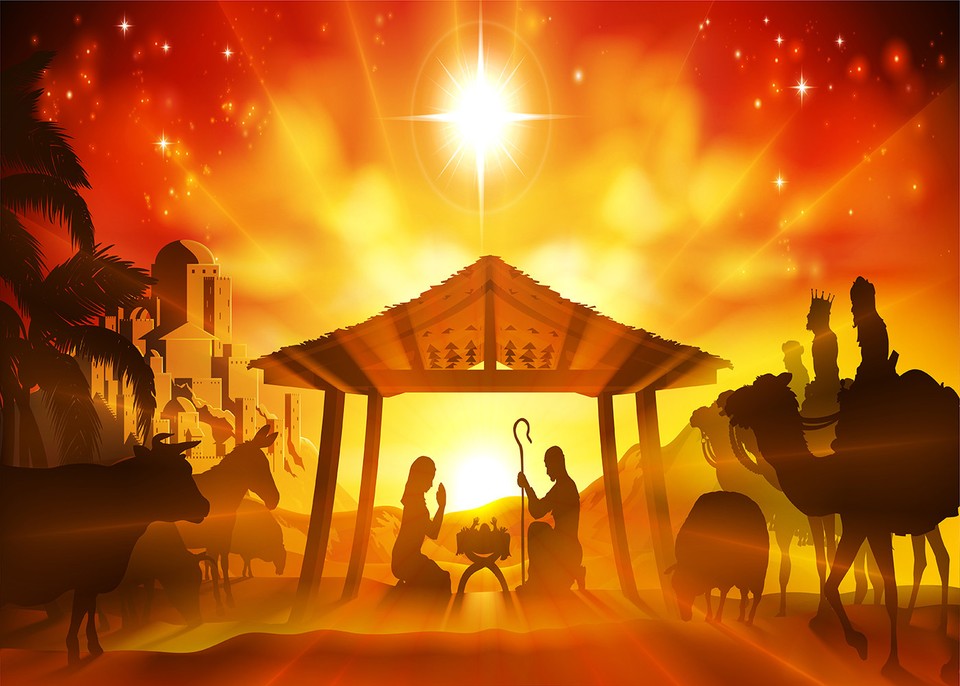 Holy Night Star Jesus Nativity Manger 10X8FT Vinyl Studio Backdrop ...