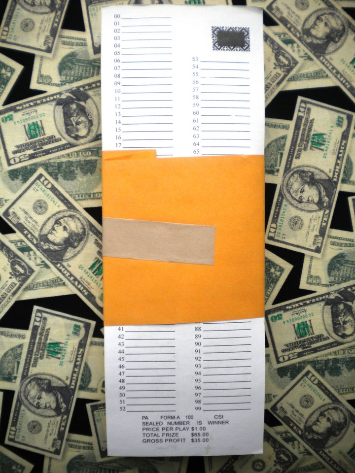 ( 1 Each )~ 100 SURE TIP BOARD {00 to 99}SPORT SCORES Pull Tab Raffle ...