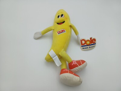 Vintage 1997 Dole Bobby Banana Advertising Plush Stuffed Animal Toy ...