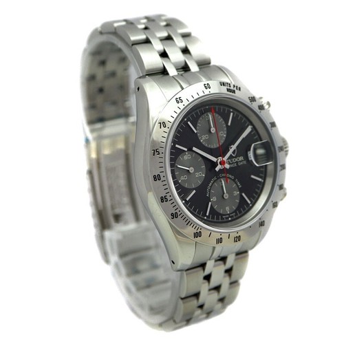 Tudor 79280P Chronotime Prince Date Gray SS 100m 40mm Automatic Men's ...