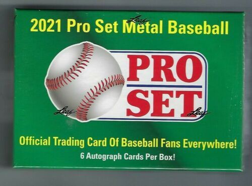 2021 LEAF Pro Set Metal Baseball Cards FactorySealed Hobby Box - 6 ...