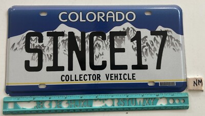 *License Plate, Colorado, Collector Vehicle, SINCE 17 | eBay