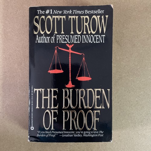 The Burden of Proof by Scott Turow, paperback--very good | eBay