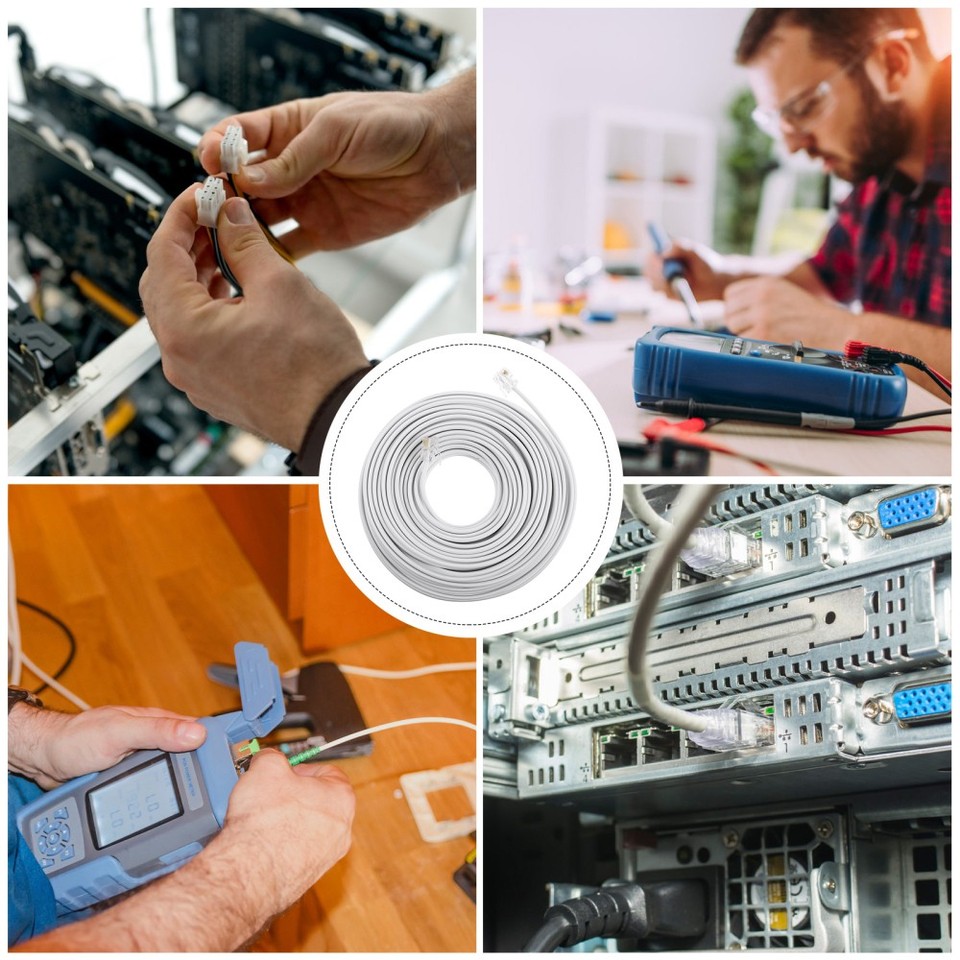 Telephone Cable Extension Line Extender Cords for Landline Phones ...