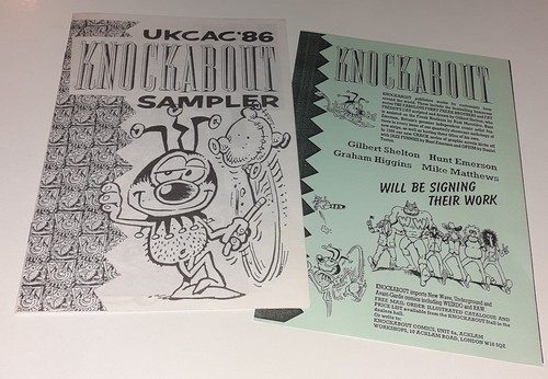KNOCKABOUT SAMPLER UKCAC 1986 rare comix promo FREAK BROTHERS GILBERT ...
