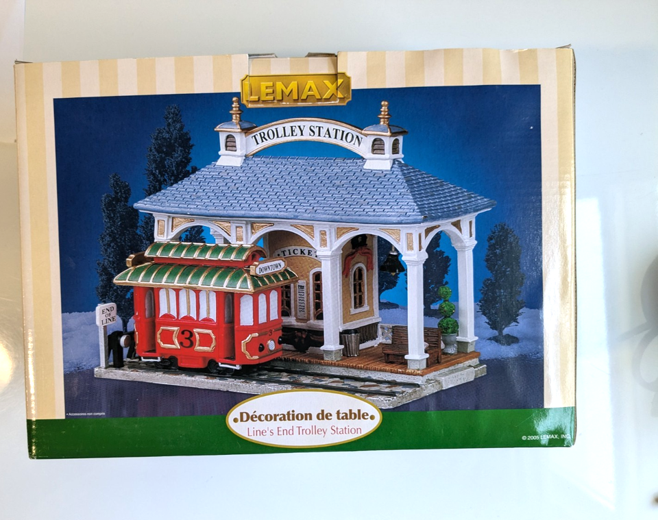 Lemax Trolley Station Decorative Village Piece | eBay