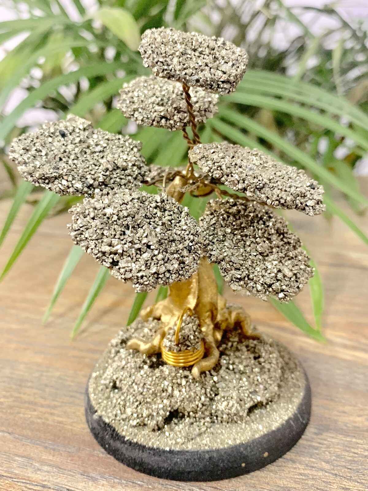 Pyrite Gem Pyrite Gemstone Tree Wire Wrap Feng Shui Tree Wealth Money ...