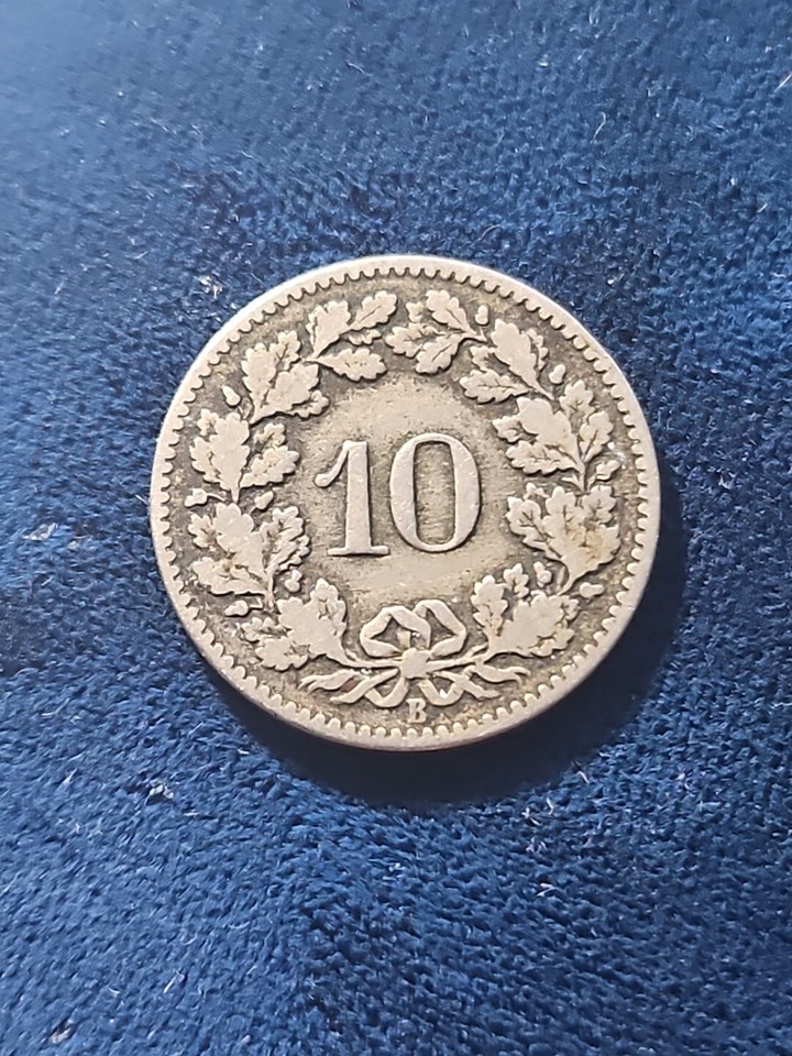 1881 Swiss 10 Rappen Coin | eBay