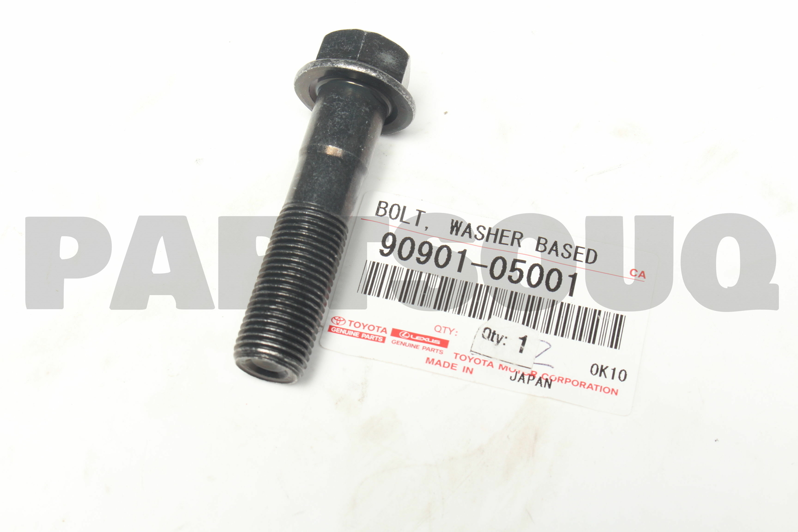 9090105001 Genuine Toyota BOLT (FOR REAR AXLE CARRIER), RH/LH 90901 ...
