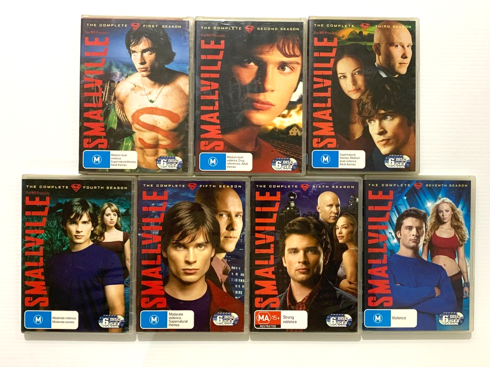 Smallville DVD Season 1 2 3 4 5 6 7 PAL Region 4 Tom Welling Superman ...