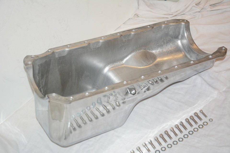 1965-90 Big Block Chevy Finned Aluminum Oil Pan 396 402 427 454 BBC Gen 4