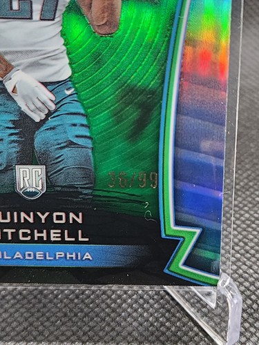 2024 Topps Chrome Quinyon Mitchell RC /99 Green Color Match ...