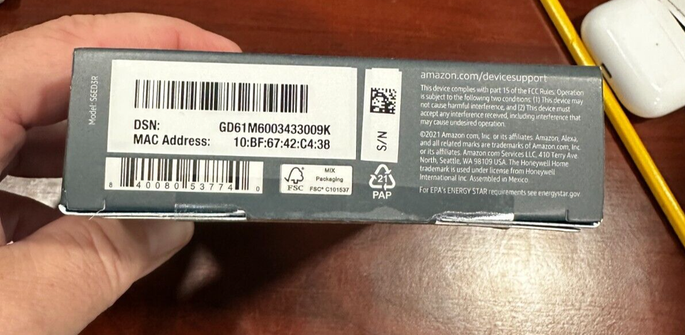 Amazon Smart Thermostat Model S6ED3R with Honeywell Home Thermostat ...