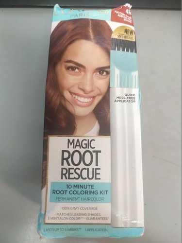 L'OREAL PARI MAGIC ROOT RESCUE 10 MINUTE ROOT COLORING KIT 4R DARK ...