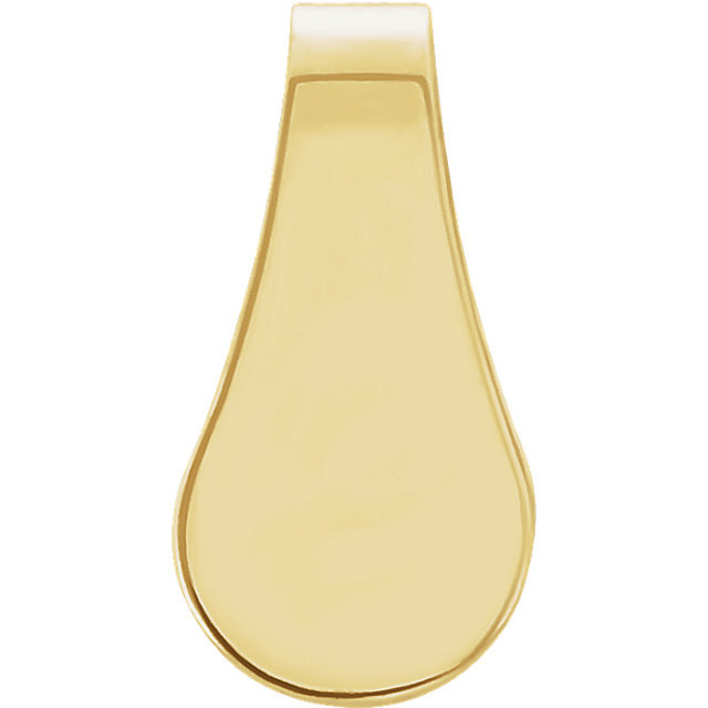 10k 14k 18k Solid Gold or Silver Flat/Round Chain End Tabs w Solder ...