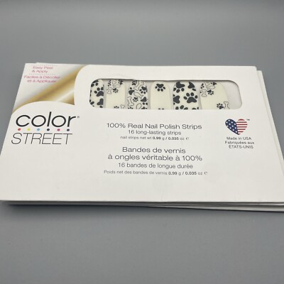 NEW & SEALED Color Street Nail Polish Strips ~ PARTY PAWS ~Dog Cat PAW ...