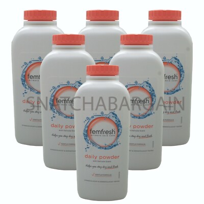 6 x NEW FEMFRESH POWDER INTIMATE HYGIENE RE-BALANCE 200g TALC FREE ...