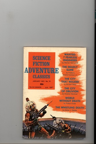 Science Fiction Adventure Classics Jan 1972 No 16 Pulp | eBay