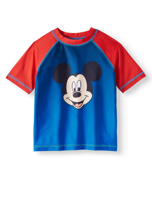 Mickey Mouse Toddler Boy Rash Guard Swim Shirt 4T | eBay