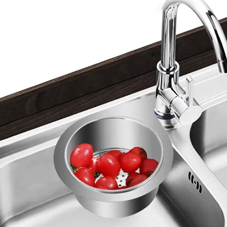 Stainless Steel Swan Sink Strainer Basket Hanging Drain Filter Kitchen ...