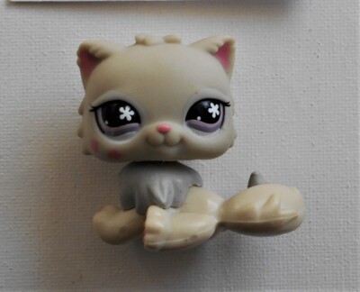 Hasbro LPS PETSHOP Littlest Pet shop CHAT PERSAN CAT gris # 609 / 722 ...