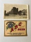 ABC Mexico Beer Label and Picture Postcard of Brewery | eBay