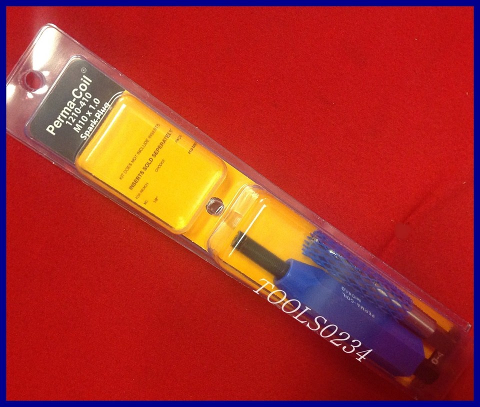 M10 x 1.0 Spark Plug Insert Repair Kit 10MM USA Perma-Coil 1210-410 w ...