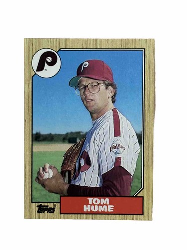 Brand New: Vintage 1987 topps Tom Hume Philadelphia Phillies Trading ...