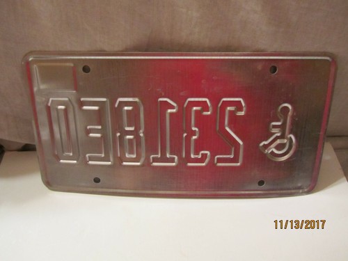 Vintage 2010 Michigan Handicap License Plate 2318E0 | eBay