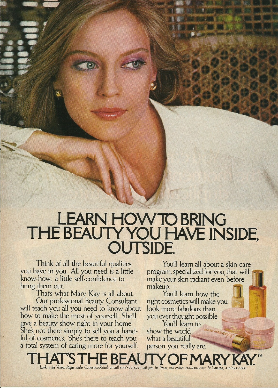 1980 Mary Kay Cosmetics Make-up Fashion vintage print ad 80's ...