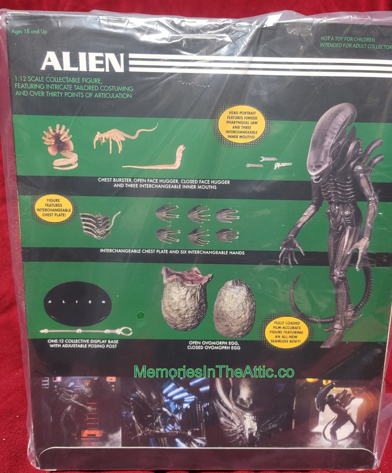 Mezco Toyz One:12 Collective Alien Deluxe Edition Action Figure Egg ...