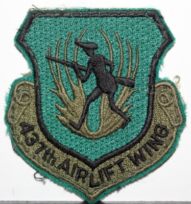 USAF Air Force 437th Airlift Wing Subdued Insignia Patch Attachable | eBay