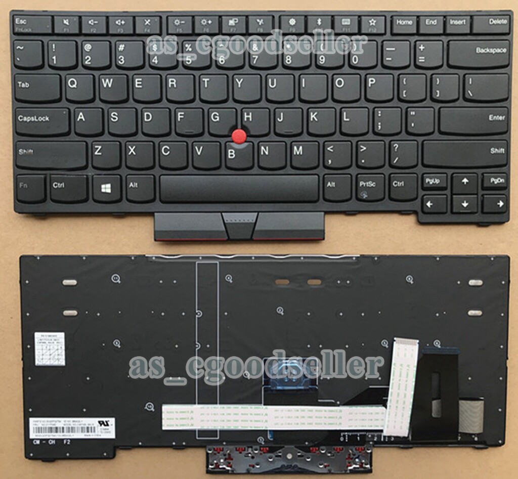 New US Keyboard for LENOVO Thinkpad T490 E490 T480S E480 L380 L390 ...