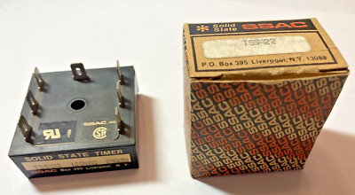 SSAC TSS422 SOLID STATE SINGLE SHOT TIMER 120VAC EXT. ADJUSTABLE 0.05-60S, 2"X2" | eBay