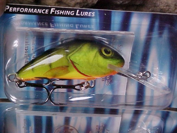 SALMO 2" Hornet 5s Sinking in Color Hot Perch Lure for Walleye/bass ...