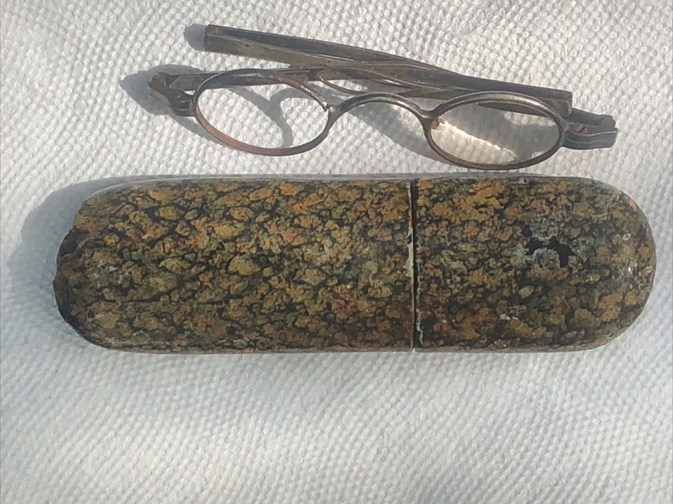 Antique Spectacles/Eyeglasses w/Rare Original Wooden Case ca.1750’s ...