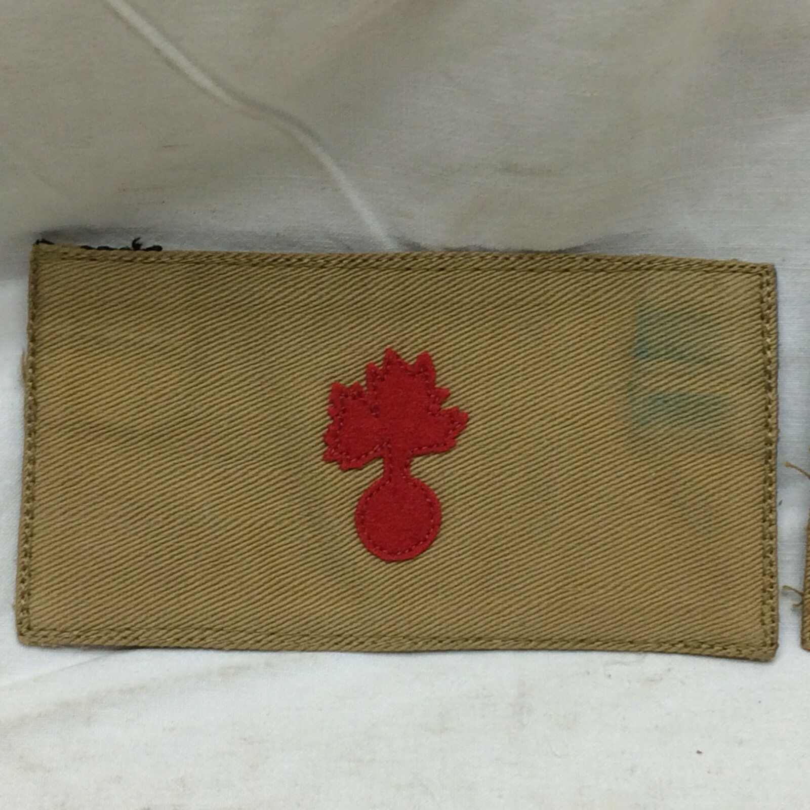 Vtg Military Patch lot (2) Army PFC Ordnance Corps Red Felt on Khaki ...